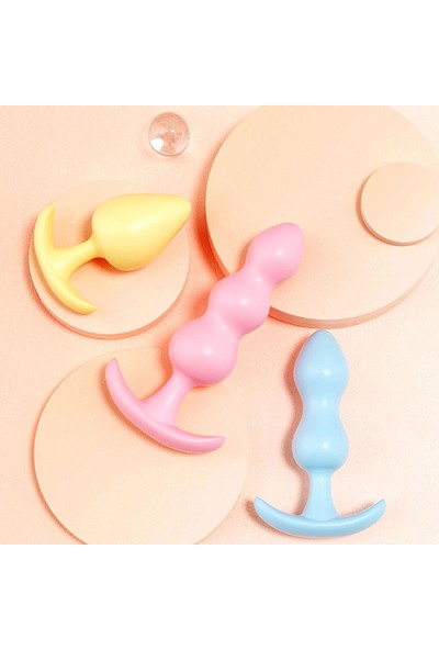 Joytoy Yumuşak Dokulu Anal Tıpa Seti Anal Alıştırma Seti 3 Boy Anal Set Joytoy Yumuşak Dokulu Anal Tıpa Seti Anal Alıştırma Seti 3 Boy Anal Set