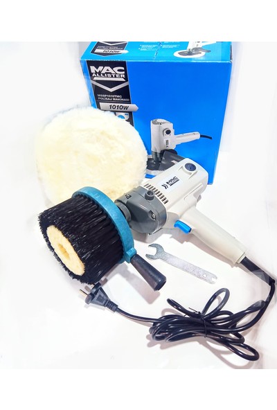 Mac Allister Polisaj Makinesi ve Su Sıçratmayan Fırça Mac Allister Polisaj Makinesi ve Su Sıçratmayan Fırça