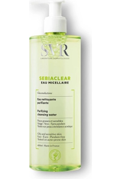 Svr Sebiaclear Eau Micellaire 400 ml Yağlı ve Hassas Ciltler Için Temizleme Suyu (DLN101) Svr Sebiaclear Eau Micellaire 400 ml Yağlı ve Hassas Ciltler Için Temizleme Suyu (DLN101)