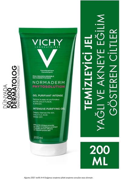 Vichy Hy Normaderm Phytosolution Arındıcı Yüz Temizleme Jeli 1 Paket 200ML Vichy Hy Normaderm Phytosolution Arındıcı Yüz Temizleme Jeli 1 Paket 200ML