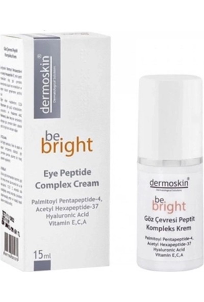 Dermoskin Be Bright Göz Çevresi Peptit 15 ml Kompleks Krem Dermoskin Be Bright Göz Çevresi Peptit 15 ml Kompleks Krem
