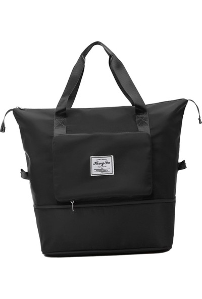 Hapais Katlanabilir Seyahat Duffel Bag Yürüyüş Gym Unisex Siyah Için Çok Fonksiyonlu Hafif Silin (Yurt Dışından) Hapais Katlanabilir Seyahat Duffel Bag Yürüyüş Gym Unisex Siyah Için Çok Fonksiyonlu Hafif Silin (Yurt Dışından)