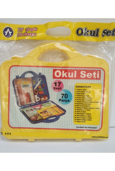 Ark Çantalı Boyama Seti 18 Çeşit 94 Parça Ark Çantalı Boyama Seti 18 Çeşit 94 Parça