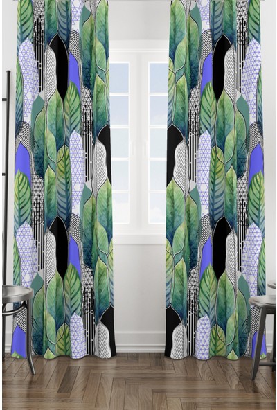 Deccor Evim Dijital Baskılı Tek Taraflı Dekoratif Fon Perdesi Deccor Evim Dijital Baskılı Tek Taraflı Dekoratif Fon Perdesi