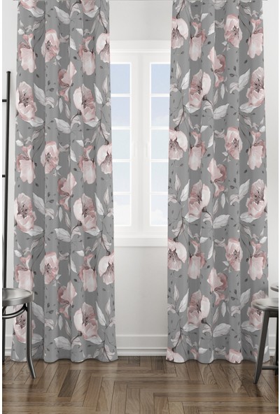 Dijital Baskılı Tek Taraflı Dekoratif Fon Perdesi