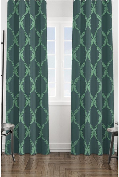 Dijital Baskılı Tek Taraflı Dekoratif Fon Perdesi