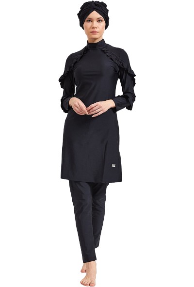 Adasea Kadın Siyah Büyük Beden Likralı Tesettür Mayo 4104 Adasea Kadın Siyah Büyük Beden Likralı Tesettür Mayo 4104