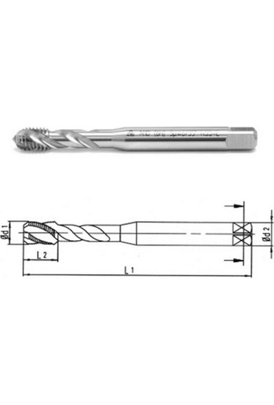 MTE M16x1.5 Dın 374/C Helis Makina Kılavuzu Mte