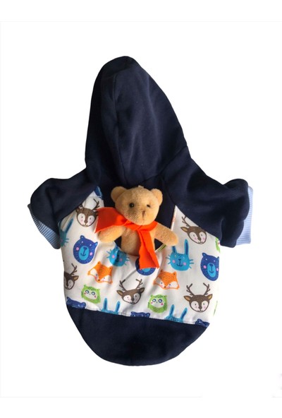 Kemique Pocketroo Teddy Sweatshirt Kedi Kıyafeti