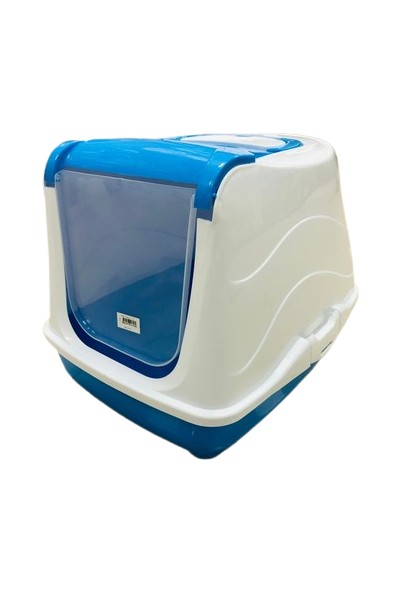 Asya Kapalı Kedi Tuvaleti Mavi Asya Kapalı Kedi Tuvaleti Mavi