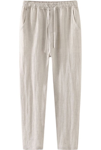 Hausen Saf Keten Erkek Ince Keten Pantolon Flaxen (Yurt Dışından) Hausen Saf Keten Erkek Ince Keten Pantolon Flaxen (Yurt Dışından)