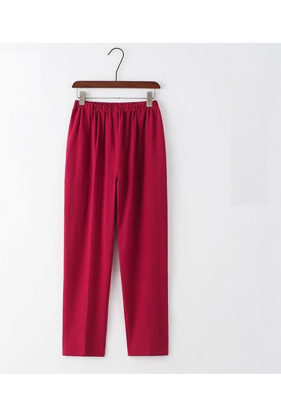 Hausen Erkek Keten Düz Pantolon (Yurt Dışından)