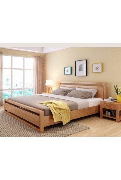 Zerka Concept Vlora Ithal Çam Masif Ahşap Başlıklı Karyola 160 x 200 Zerka Concept Vlora Ithal Çam Masif Ahşap Başlıklı Karyola 160 x 200