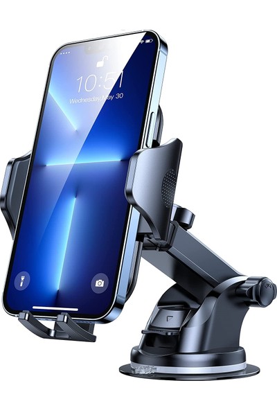 Hobimtek Htt-39 Otomatik Klipsli Araba Telefon Tutucu Ayarlanabilir Cam ve Torpido Için Yüksek Kalite Tutucu Hobimtek Htt-39 Otomatik Klipsli Araba Telefon Tutucu Ayarlanabilir Cam ve Torpido Için Yüksek Kalite Tutucu
