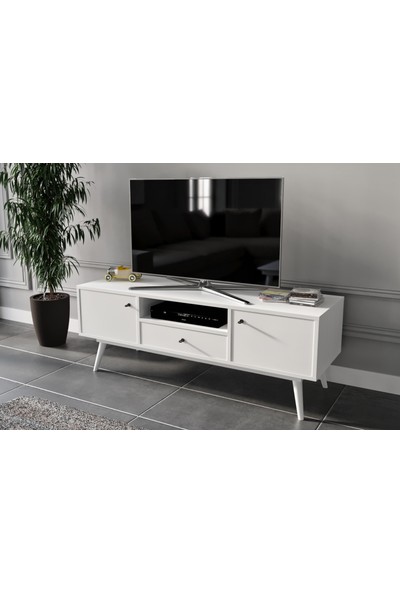 Doressa Platinum White Tv Sehpası