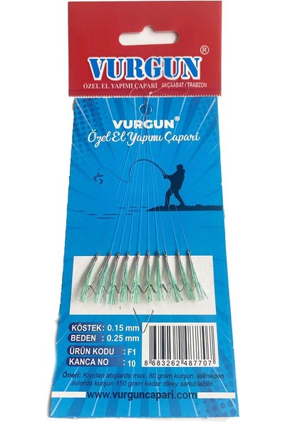 80GR Atarlı Istavrit Çaparisi F1 80GR Atarlı Istavrit Çaparisi F1