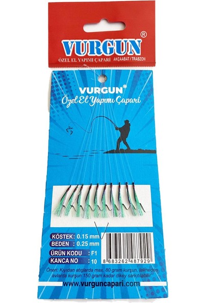 80GR Atarlı Istavrit Çaparisi F1 80GR Atarlı Istavrit Çaparisi F1