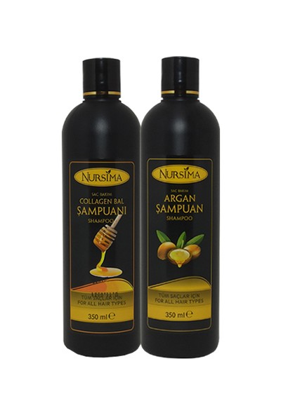 Siftaholsun Bitki Özlü Argan Şampuanı 350 ml + Collagen Şampuanı 350 ml