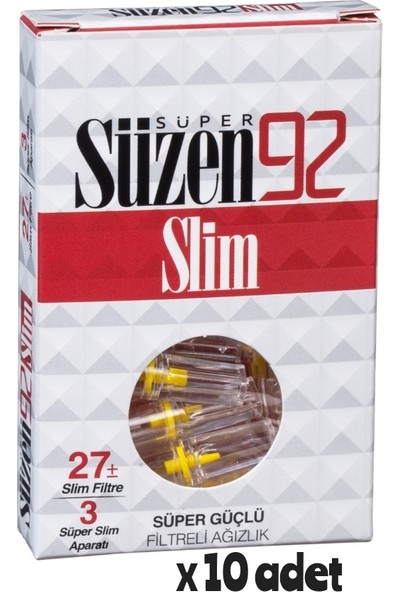 Süper Süzen 92 Slim Filtre 30*10 Adet Süper Süzen 92 Slim Filtre 30*10 Adet