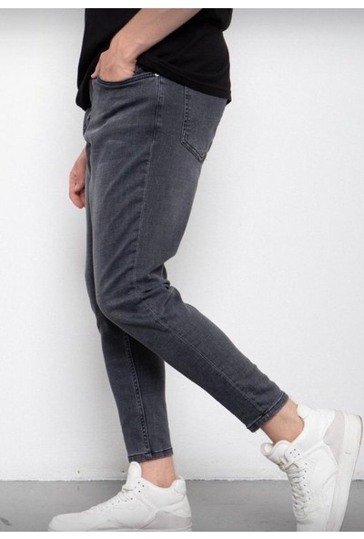 Papyon Erkek Gri Regular Fit Kot Pantolon