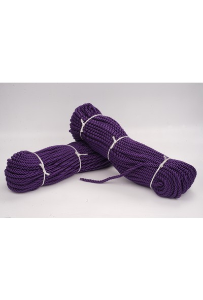 Mefaks Tekstil 8 mm 50 Metre Kordon Ip- Mor Mefaks Tekstil 8 mm 50 Metre Kordon Ip- Mor