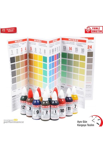 Mixol Renk Tüpü Boya Renklendirici 20 ml Renk Seçenekli