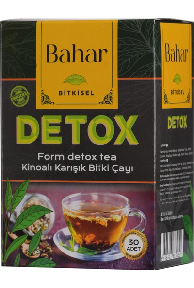 Bahar Bitkisel Kinoa Çayı Detox Form 5 Kutu Bahar Bitkisel Kinoa Çayı Detox Form 5 Kutu