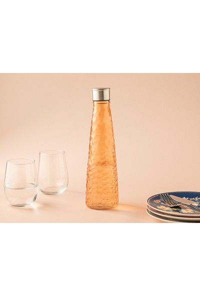 English Home Largii Cam Şişe 750 ml Turuncu