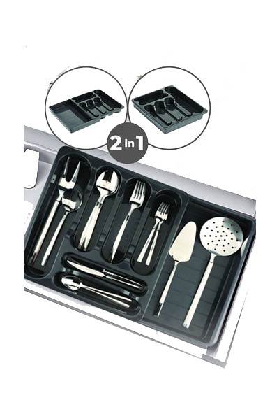 Adissa Ayarlanabilir Kayar Kızaklı Çekmece İçi Kaşıklık Organizeri Adissa Ayarlanabilir Kayar Kızaklı Çekmece İçi Kaşıklık Organizeri