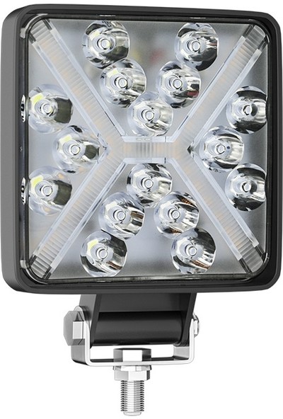 UniChrome Kare Off Road Tekne 16 LED Lamba Sarı - Beyaz Aydınlatmalı UniChrome Kare Off Road Tekne 16 LED Lamba Sarı - Beyaz Aydınlatmalı
