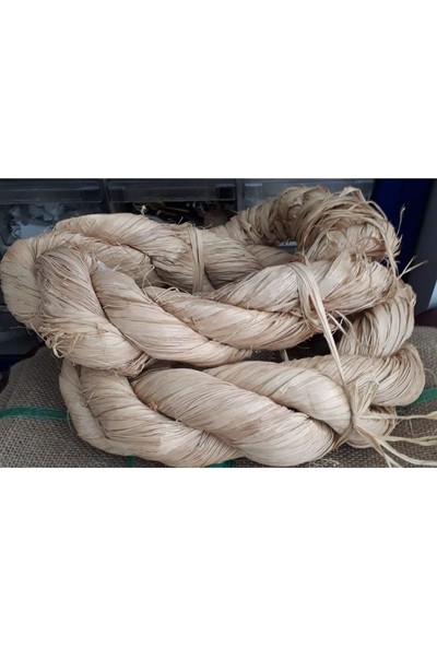 Rafya Market 1kg Doğal Rafya - Muz Lifi - Saman Ip