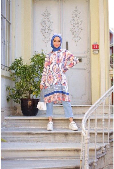 Moylin 2089 Ara Boy Desenli Gömlek