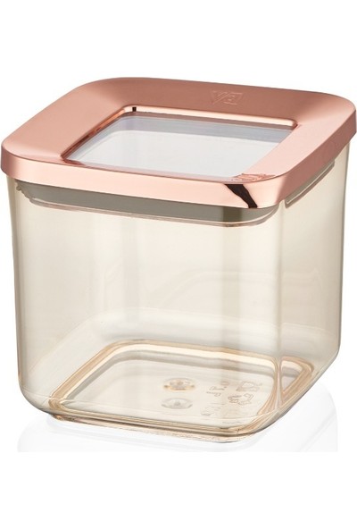 Bernardo 700 ml Bakır Kare Saklama Kabı - VIP46 Bernardo 700 ml Bakır Kare Saklama Kabı - VIP46