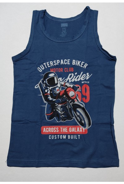 9-10 Yaş Erkek Çocuk Desenli Atlet