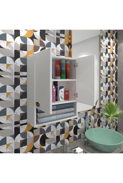 Kenzlife Banyo Dolabı Bakunin Byz 60*40*20 Mutfak Ofis (Mng)