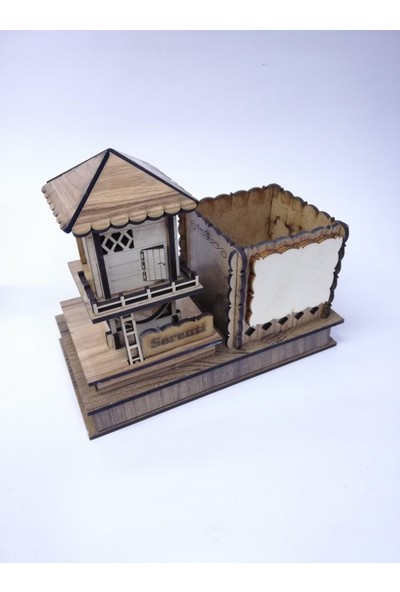 NVZ Ahşap Serender Kalemlik Dekoratif Hediyelik NVZ Ahşap Serender Kalemlik Dekoratif Hediyelik