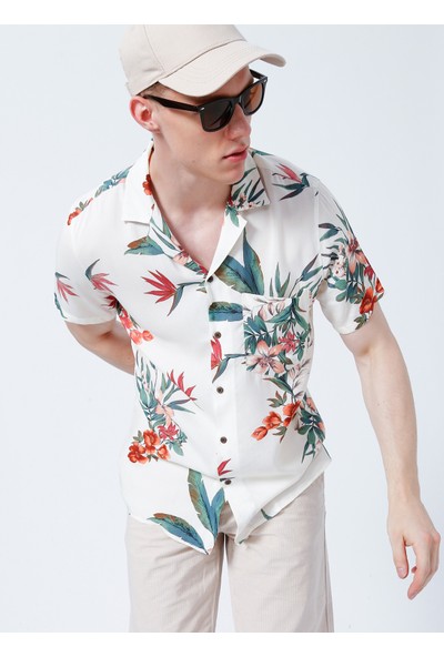 Aeropostale Kısa Kollu Gömle, 2xl, Beyaz