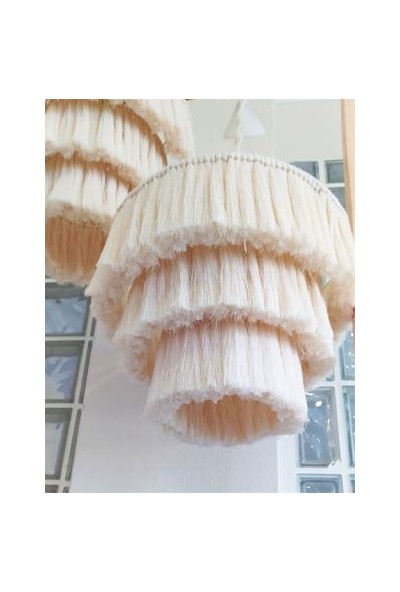 Larem is Craft Makrome Püskül Avize