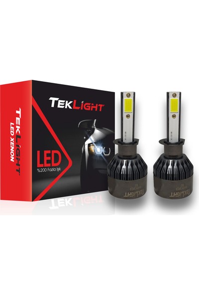 Teklight H1 LED Xenon Far Ampulu 10000 Lümen Şimşek Etkili