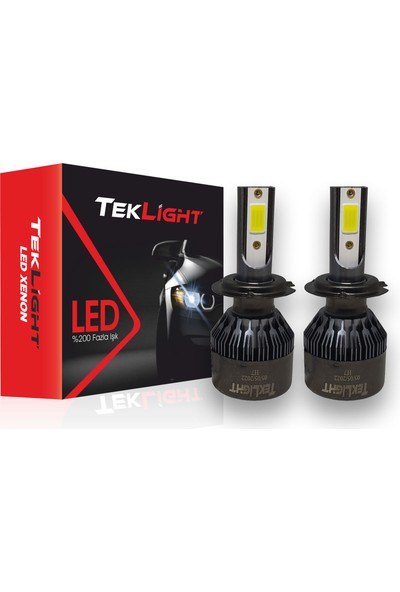Teklight H7 LED Xenon Far Ampulu 10000 Lümen Şimşek Etkili Teklight H7 LED Xenon Far Ampulu 10000 Lümen Şimşek Etkili