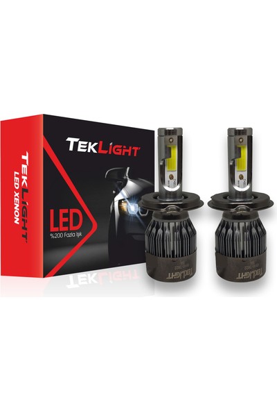 Teklight Tofaş Far Ampulu H4 LED Xenon 10000 Lümen Şimşek Etkili