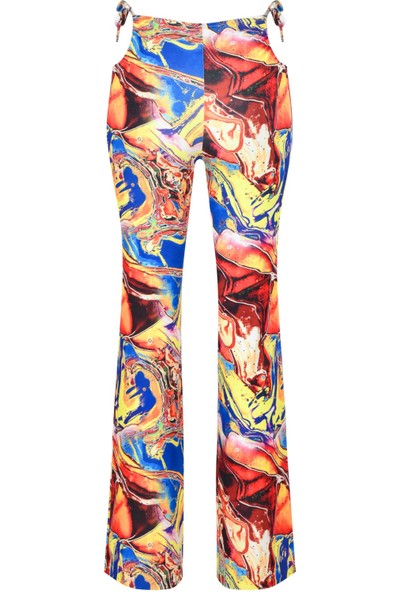 Fineapple Desenli Oyuk Detaylı Ipli Pantolon Fineapple Desenli Oyuk Detaylı Ipli Pantolon