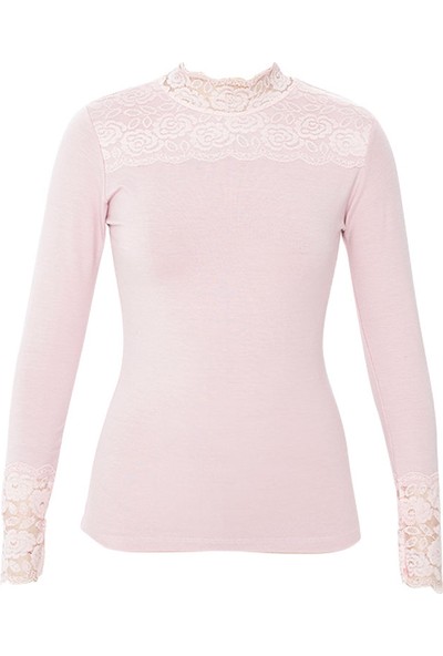 Arancia Dantelli Balıkçı Yaka Uzun Kol Arancia Dantelli Balıkçı Yaka Uzun Kol