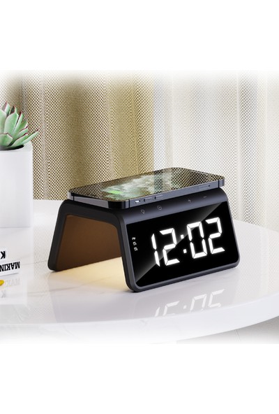 Havit W320 Hızlı Wireless Şarj Saat ve Gece Lambası Fast 15W Havit W320 Hızlı Wireless Şarj Saat ve Gece Lambası Fast 15W