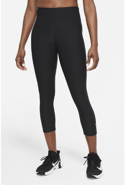 Nike Power Sculpt Hyper Tight Fit 7/8 Yüksek Belli Şekillendirici Siyah Spor Tayt Nike Power Sculpt Hyper Tight Fit 7/8 Yüksek Belli Şekillendirici Siyah Spor Tayt