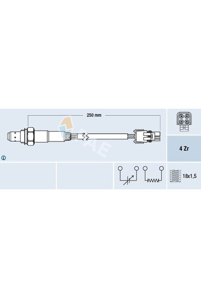 Fae 77129 Oksijen Sensoru R19 1.6 Megane 2.0 Laguna 1.8 2.0 7700100713 (WA373898) Fae 77129 Oksijen Sensoru R19 1.6 Megane 2.0 Laguna 1.8 2.0 7700100713 (WA373898)