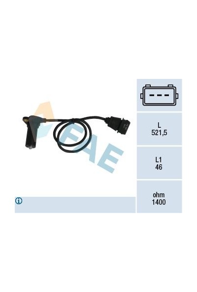 Fae 79065 Krank Devir Sensoru Audi A4 95-01 A6 96-01 Passat Afn Avg 97-00 028907319B (WP841574)
