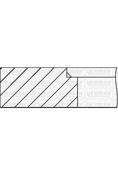 Yenmak 91-09969-040 Segman Palio Siena Marea Brava 1.6 16V 86.40MM 040 9109969040 (WY243761) (4 Adet Fiyatıdır)