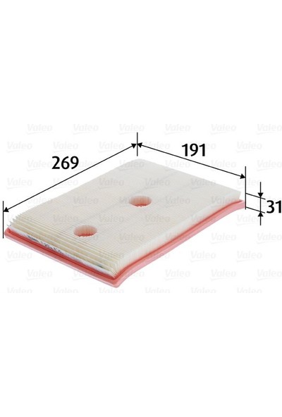 Valeo 585431 Hava Filtresi ( Audi : A3 1.2tfsi 1.4tfsi 12-/ Seat Leon 1.2tfsi 1.4tfsi 12-/vw:golf Vıı) 04E129620 (WF783887)