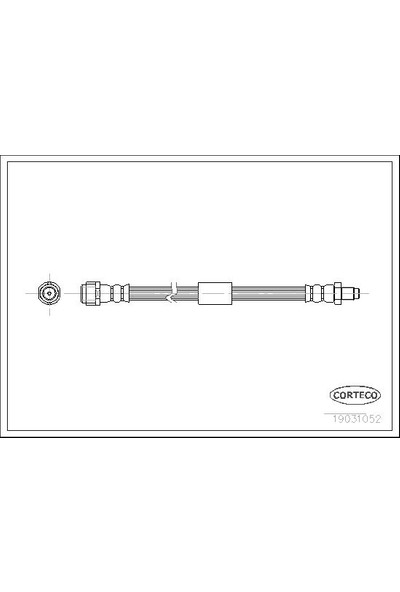 Corteco 19031052 Fren Hortumu Arka Mercedes M Serisi ml 230 98- (320MM) (WA175985)